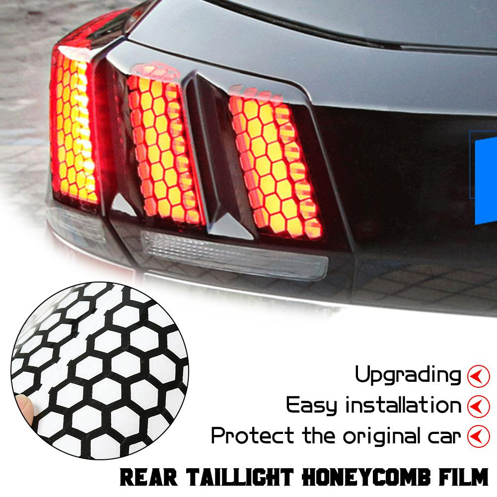 Universal Car Rear Tail Light Lamp Stickers Honeycomb – RAF LEBANON