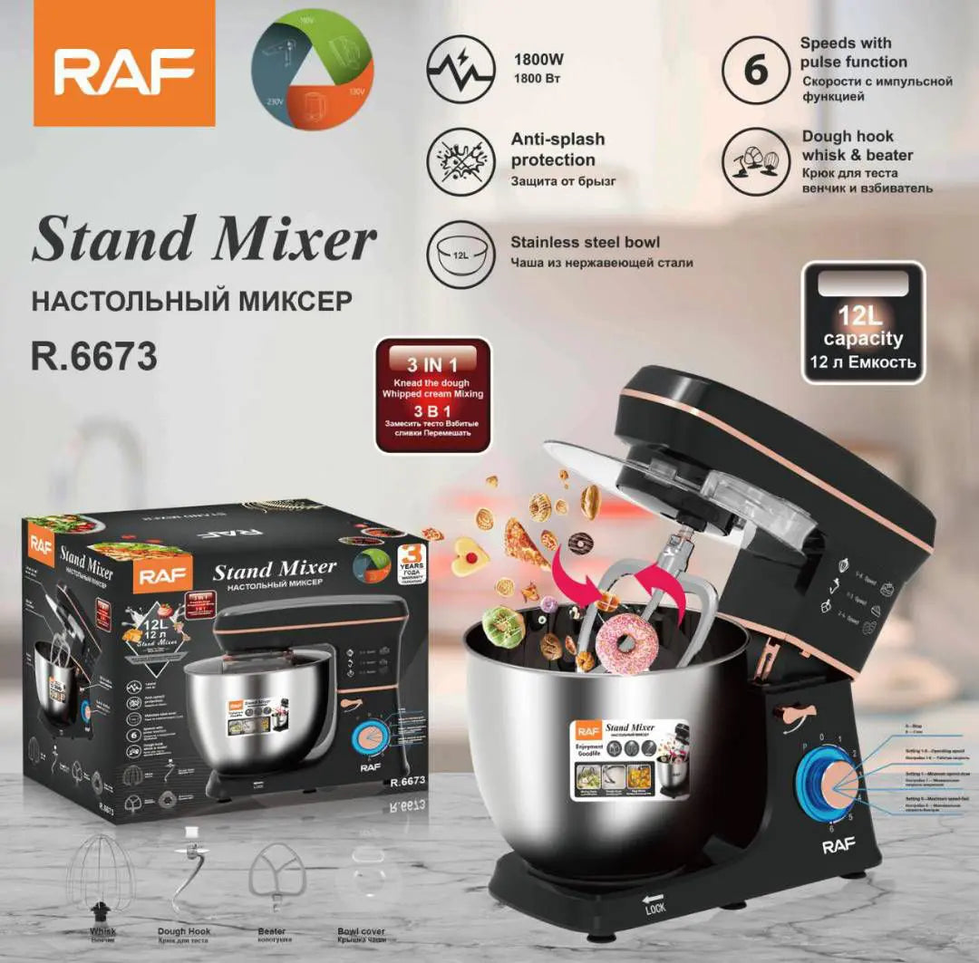 Raf 3 In 1 Stand Mixer 12 Litre R6673 – RAF LEBANON
