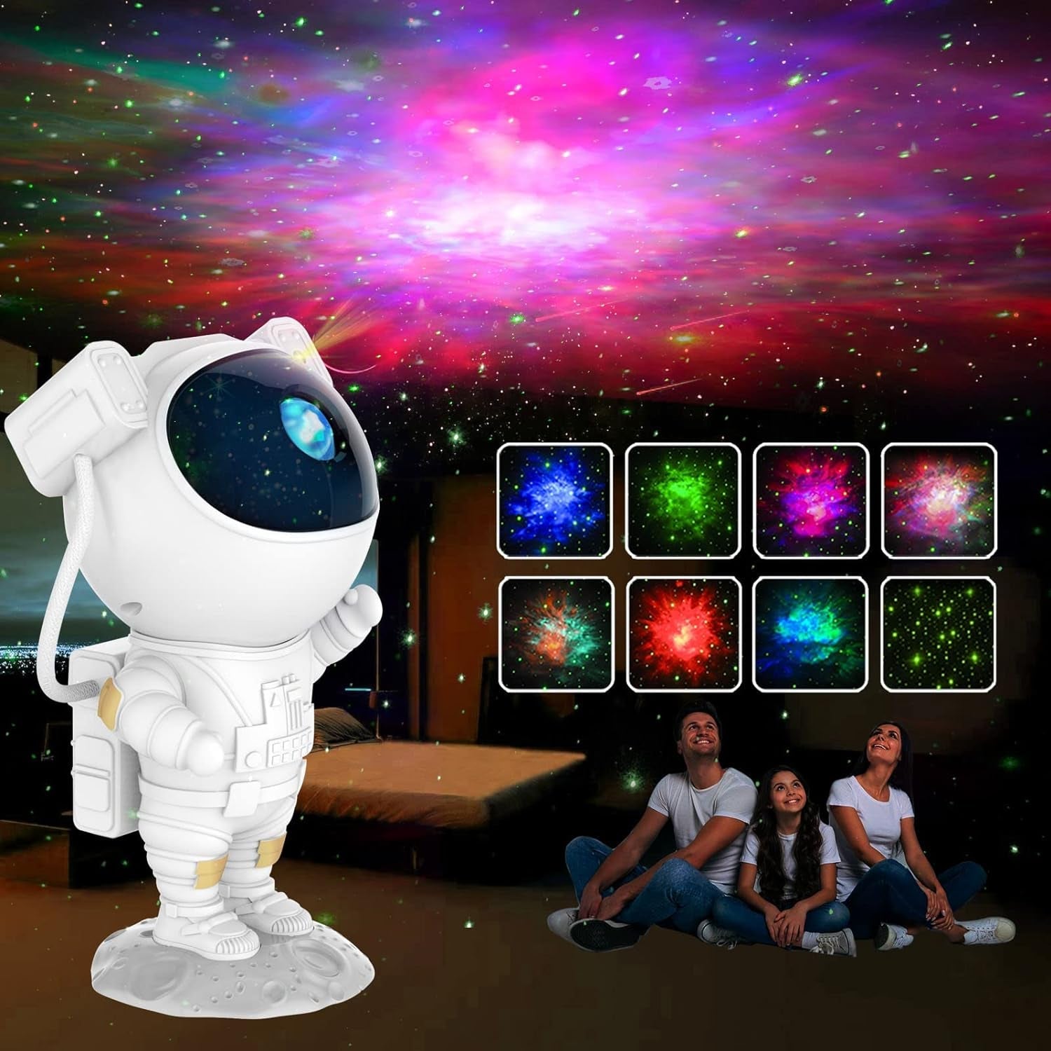 Astronaut Galaxy Sky Projector Rechargeable with Bluetooth Speaker ...