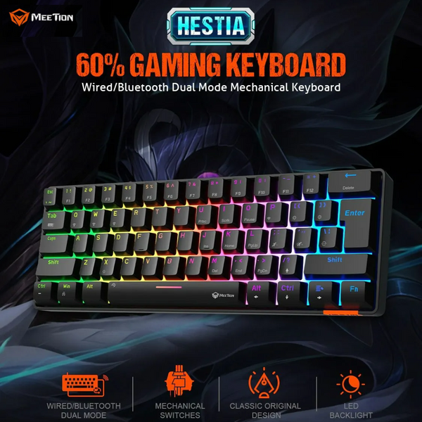 MEETION RGB Wired Mechanical Keyboard HESTIA - Black | MK005 – RAF LEBANON