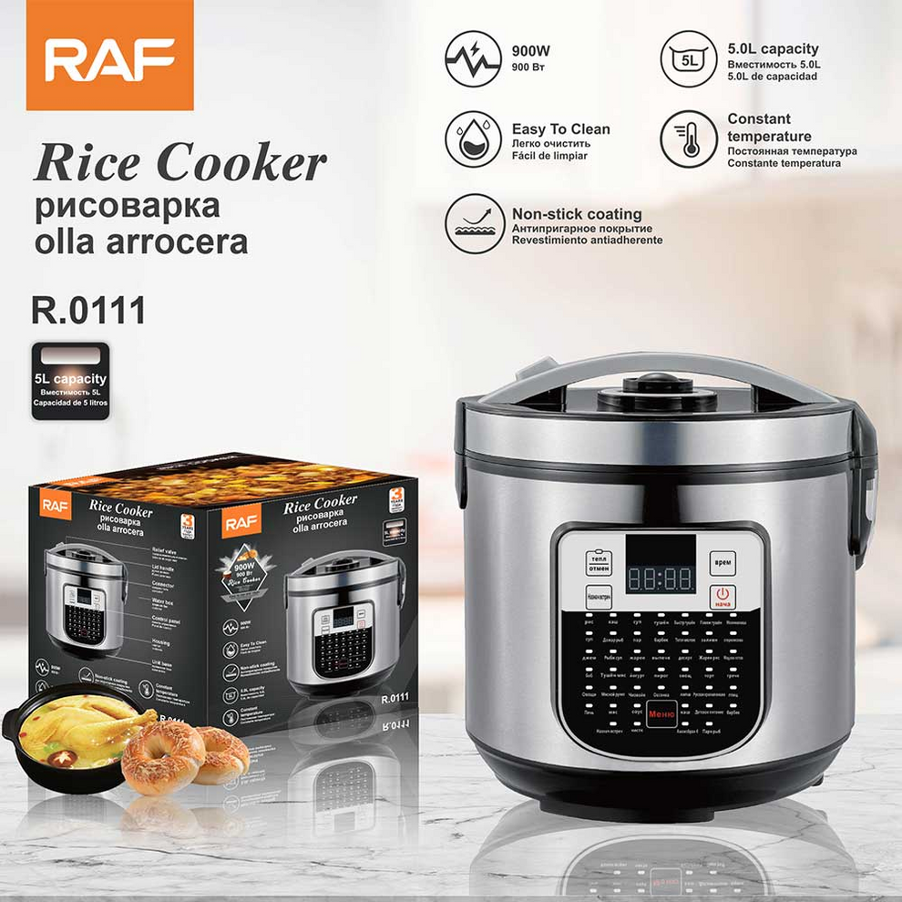RAF 5L Electric Pressure Rice Cooker And Food Steamer R0111 – RAF LEBANON